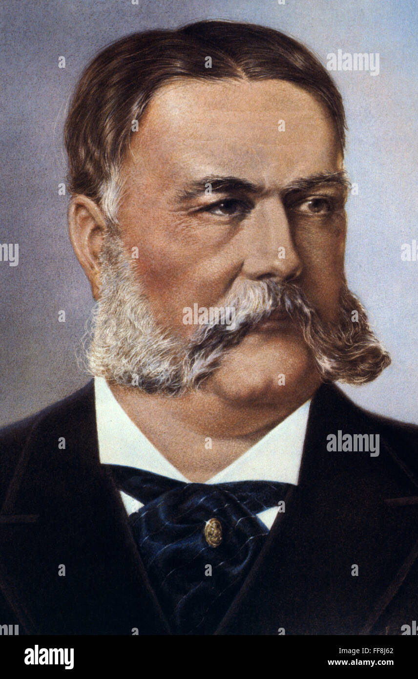 CHESTER ALAN ARTHUR /n(1830-1886). 21st President of the United States ...