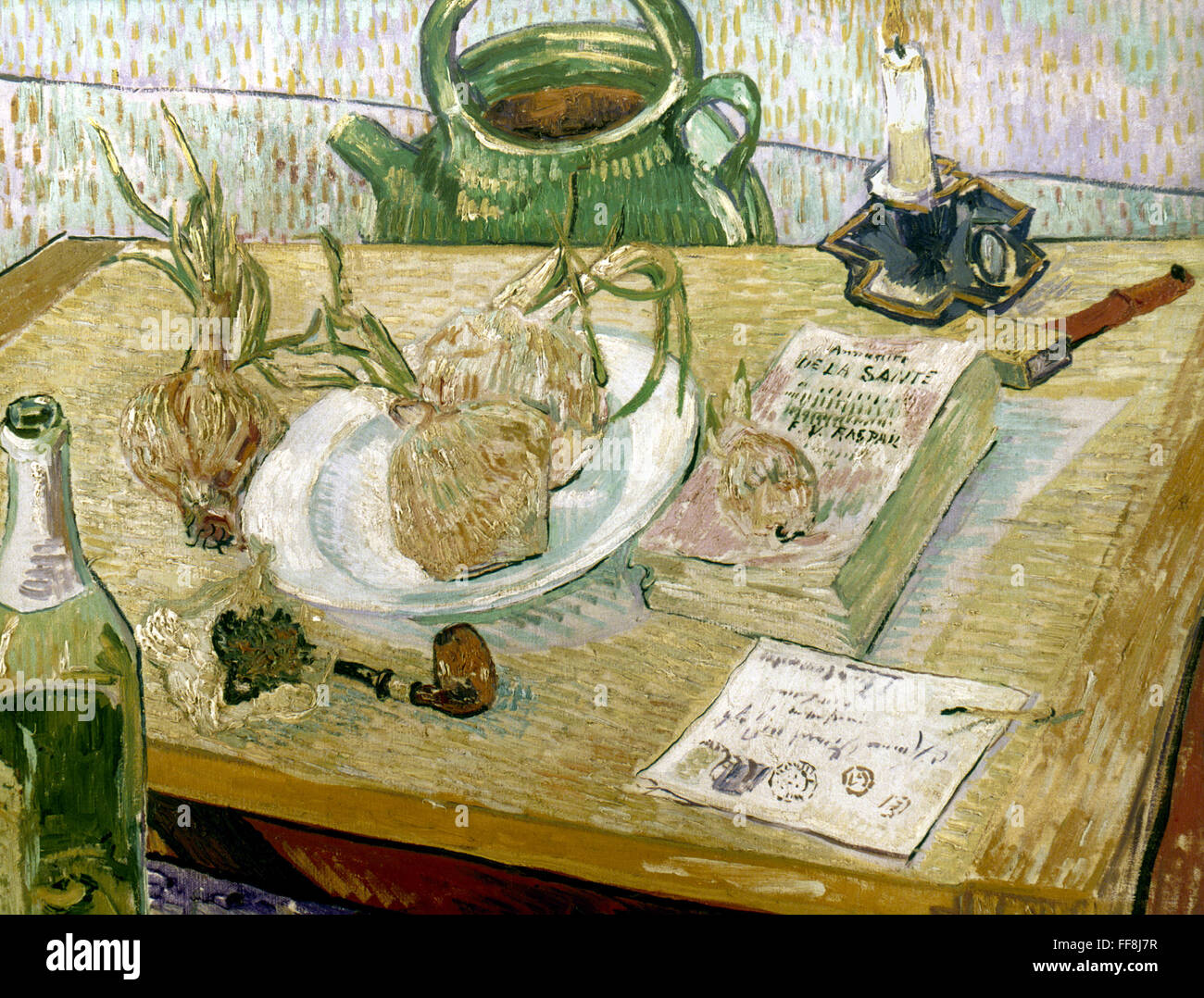 VAN GOGH: STILL LIFE, 1889. /nStill life with drawing-board and onions ...