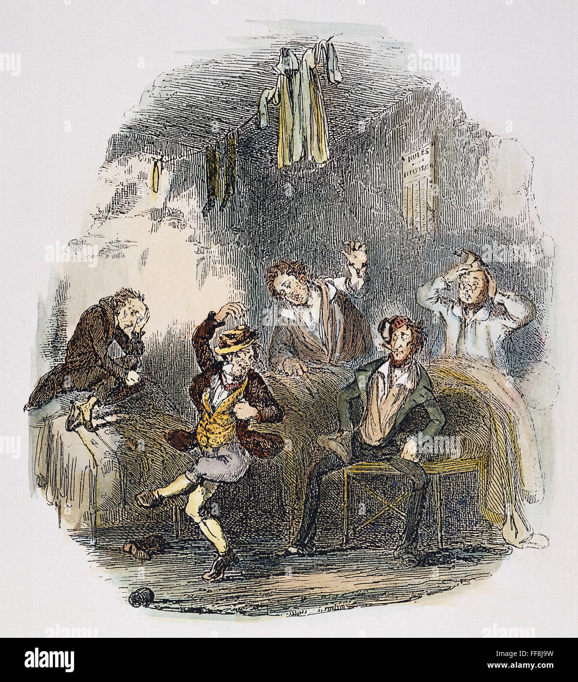 PICKWICK PAPERS, 1837. /nMr Samuel Pickwick in the Fleet Prison ...