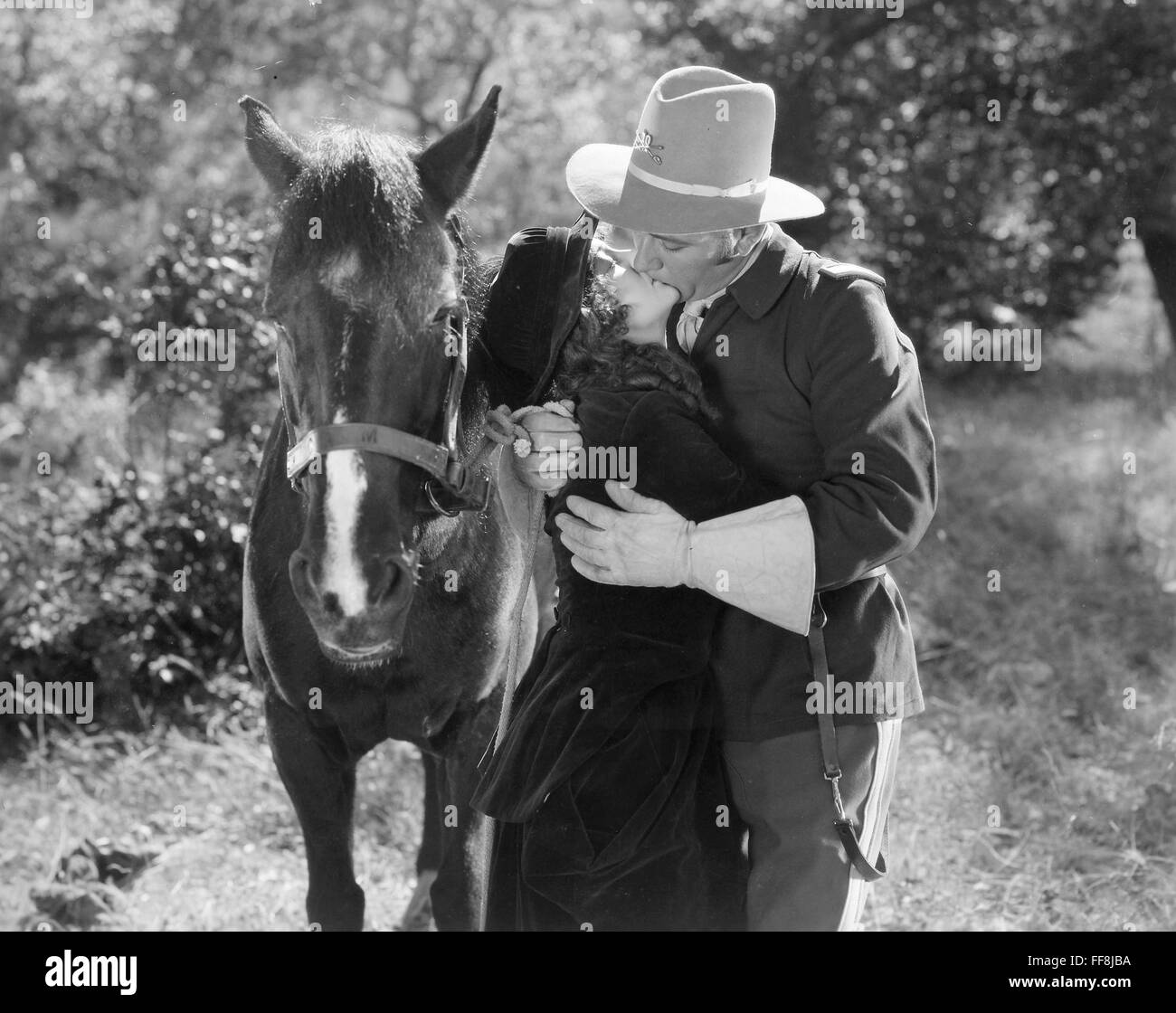 SILENT FILM STILL. /nMadge Bellamy and Kenneth Harlan in a scene from ...
