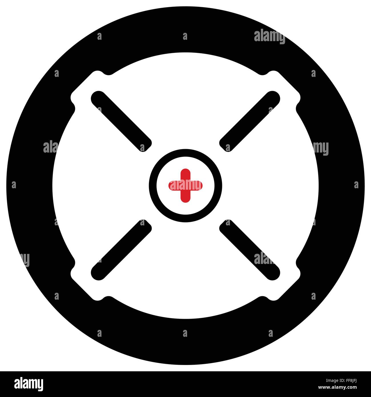 Target mark, cross-hair, reticle isolated on white. Vector graphic Stock Vector Image & Art - Alamy