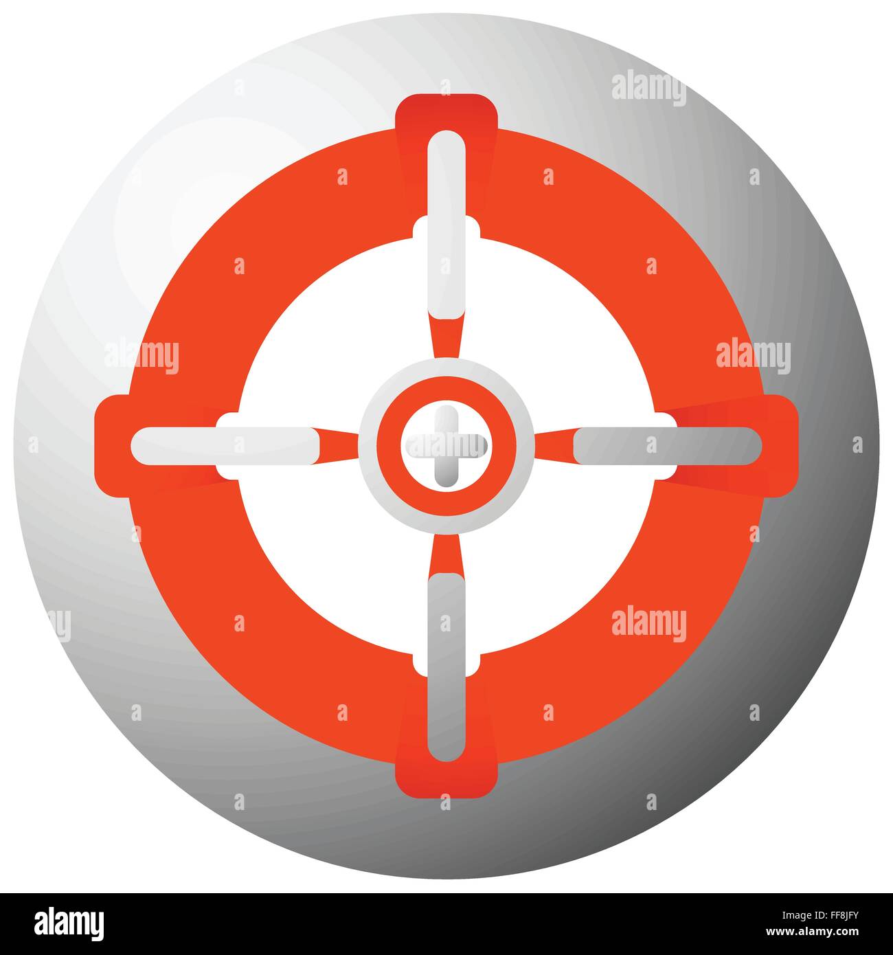 Target mark cross hair reticle isolated Stock Vector Images - Alamy