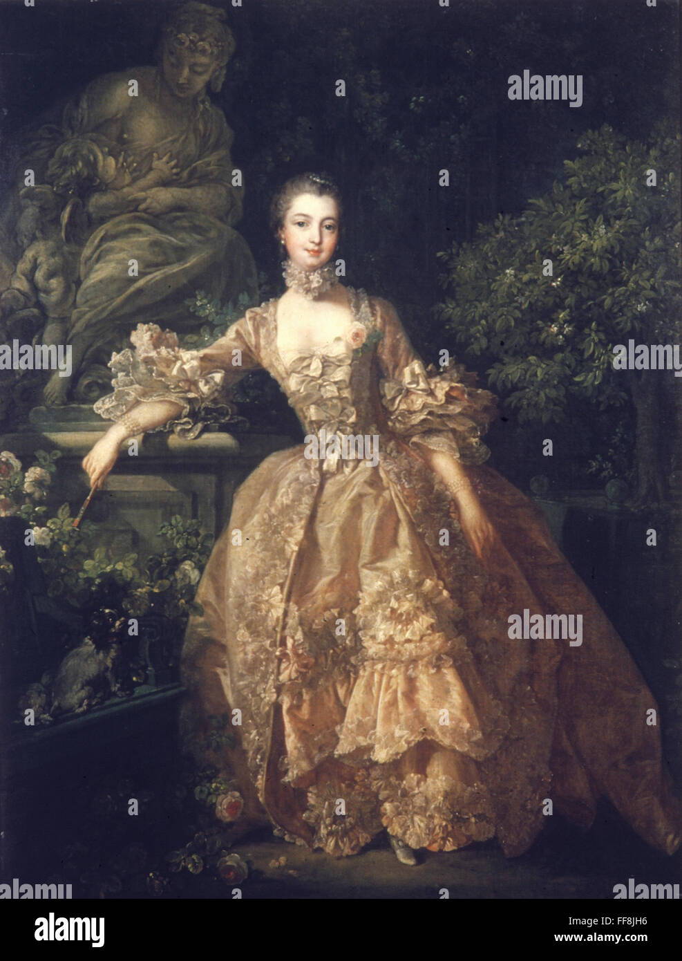 MADAME de POMPADOUR /n(1721-1764). NΘe Jeanne-Antoinette Poisson. Oil ...