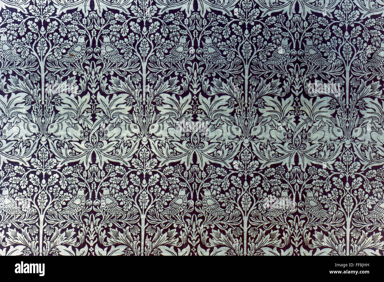 MORRIS: CHINTZ, 1883. /n'Brother Rabbit' by William Morris Stock Photo ...