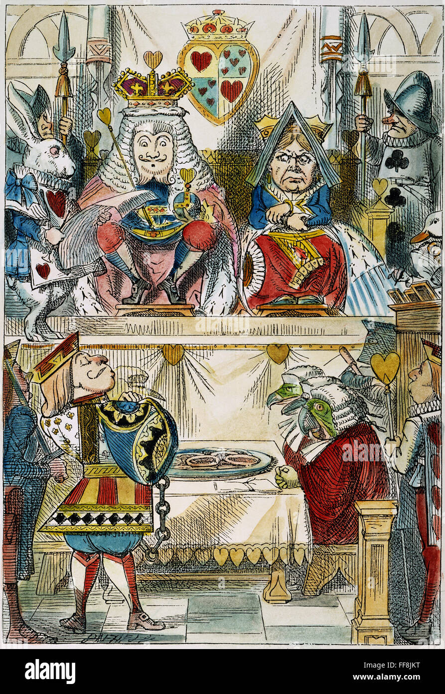 CARROLL: ALICE, 1865. /nThe trial of the Knave of Hearts. After the ...