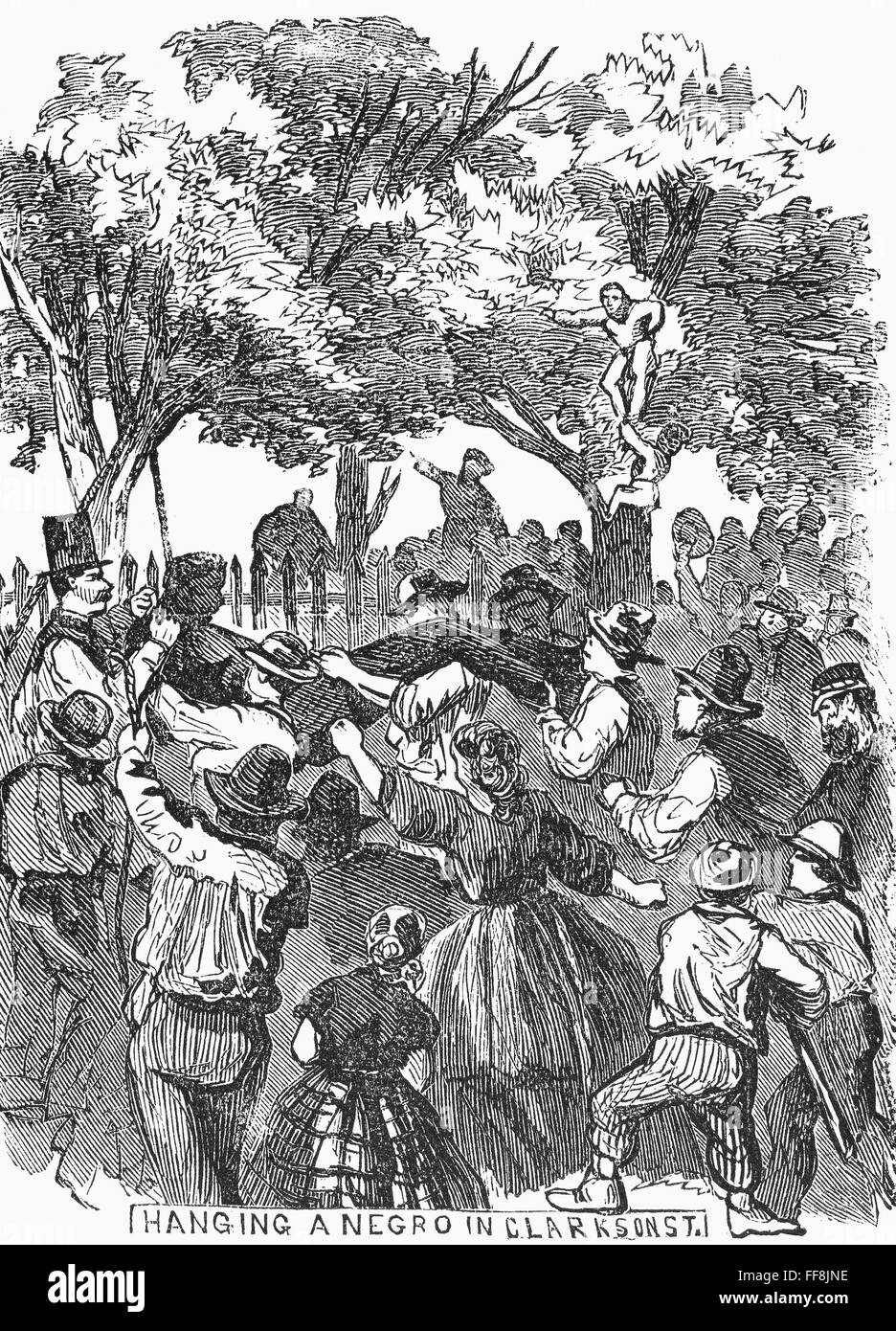Civil War Draft Riots Nthe Hanging Of A Black Man In Clarkson Street