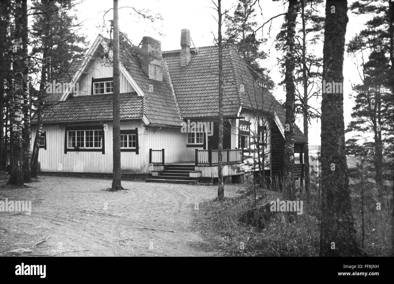 VILLA AINOLA. /nJean Sibelius(1865-1957). Finnish composer. Villa Ainola, Sibelius' home at ...