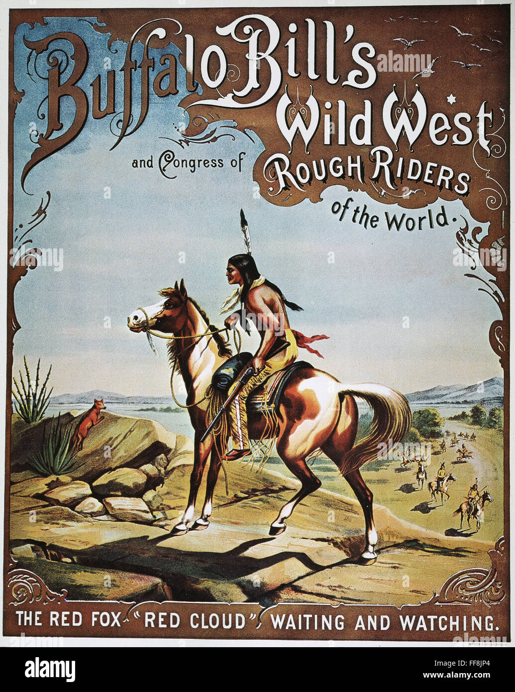 BUFFALO BILL'S SHOW POSTER. /nAmerican poster for Buffalo Bill's Wild ...