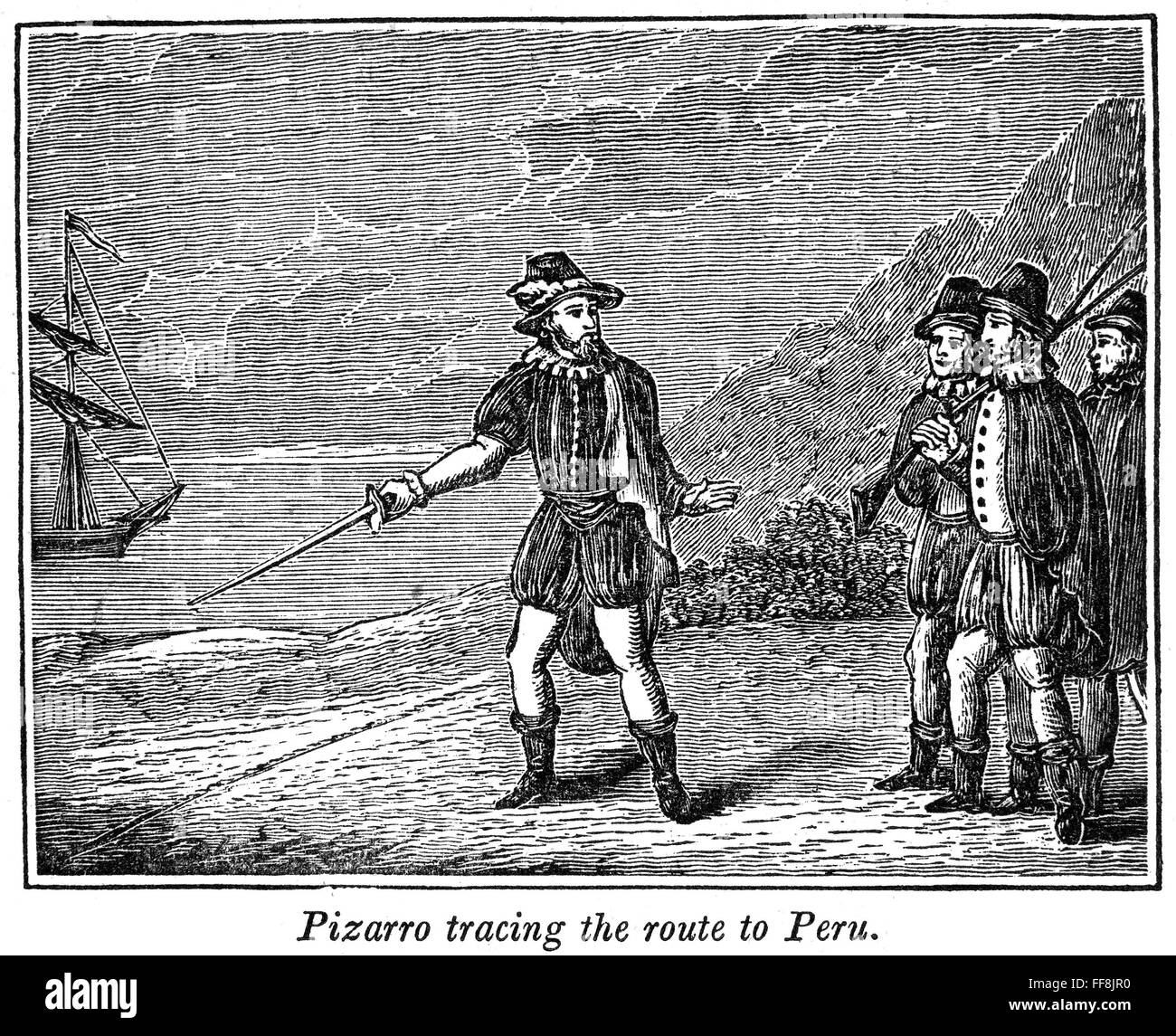 FRANCISCO PIZARRO /n(c1475-1541). Spanish conqueror of Peru. 'Pizarro ...