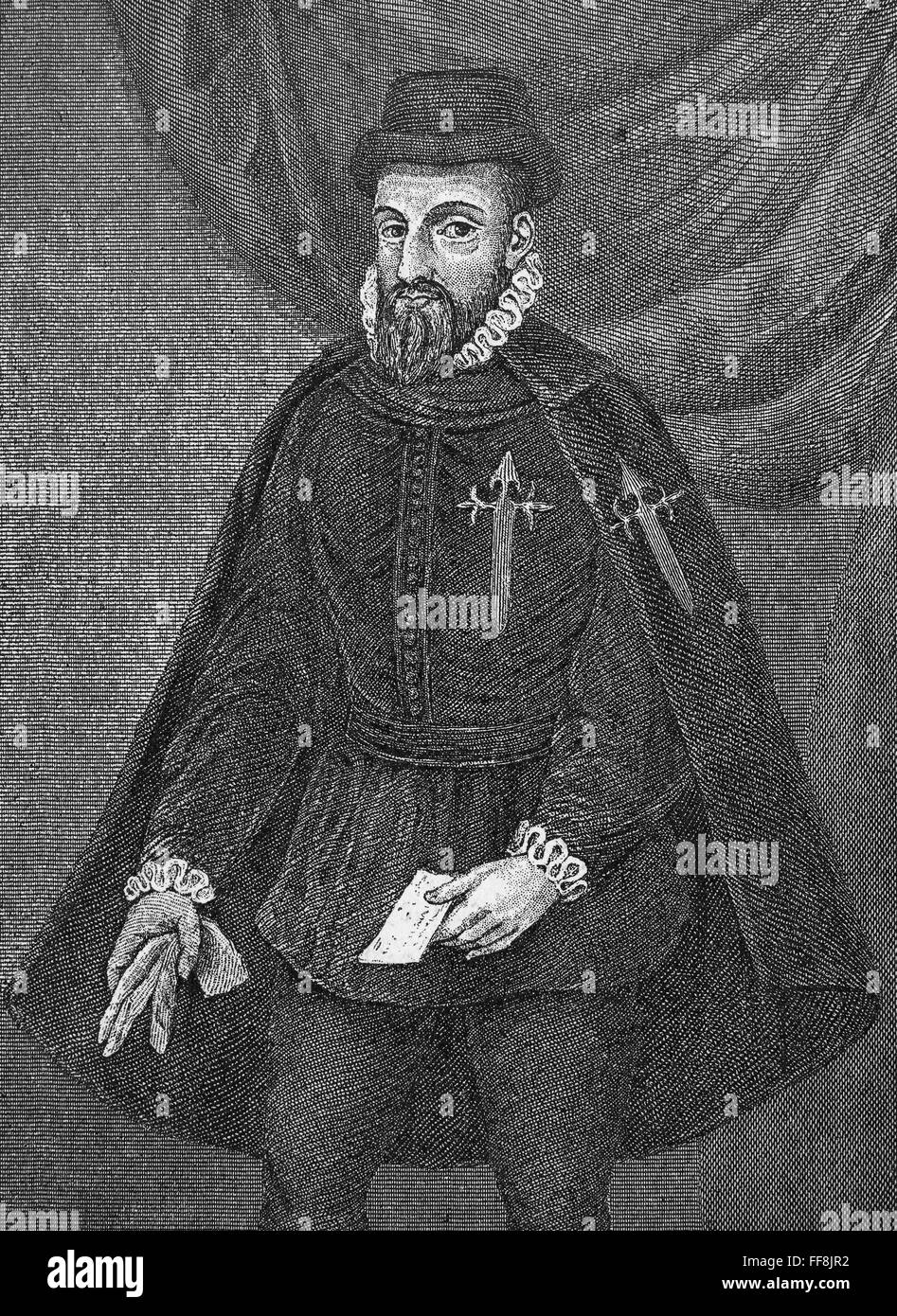 FRANCISCO PIZARRO /n(c1475-1541). Spanish conqueror of Peru. Steel ...