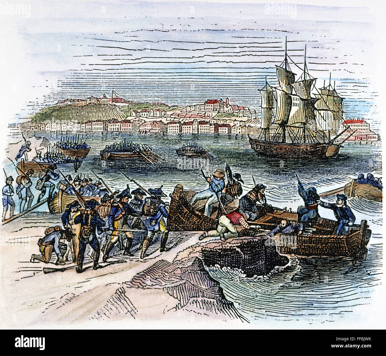 QUEBEC EXPEDITION, 1775. /nAmerican troops, led by General Benedict ...