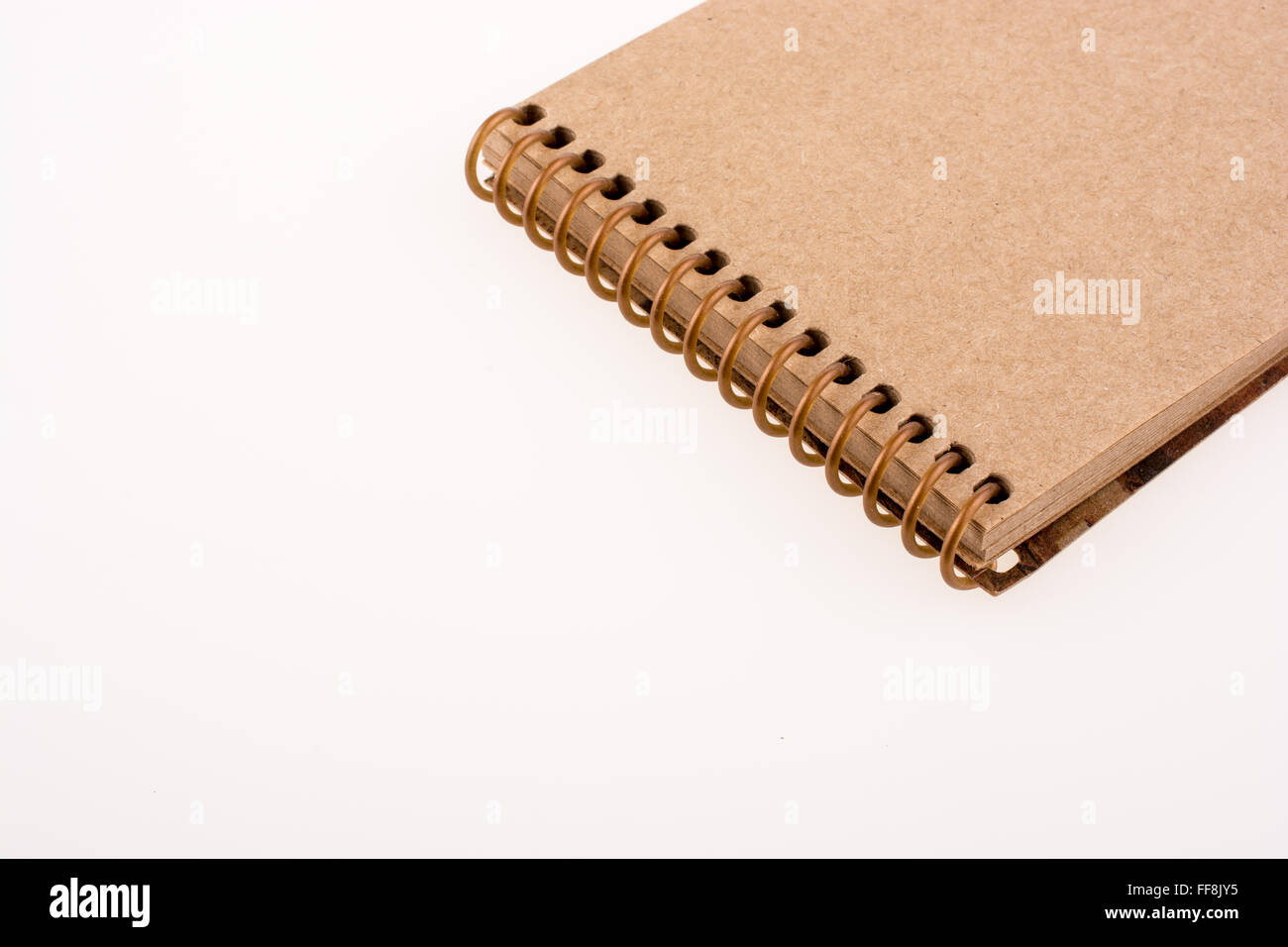Spiral notebook on a white background Stock Photo - Alamy