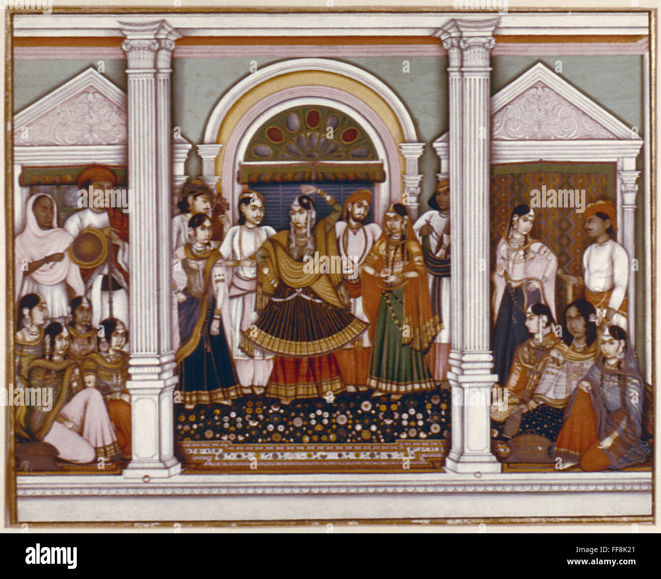 INDIA: NAUTCH PARTY, c1820. /nMughal (Delhi Stock Photo - Alamy