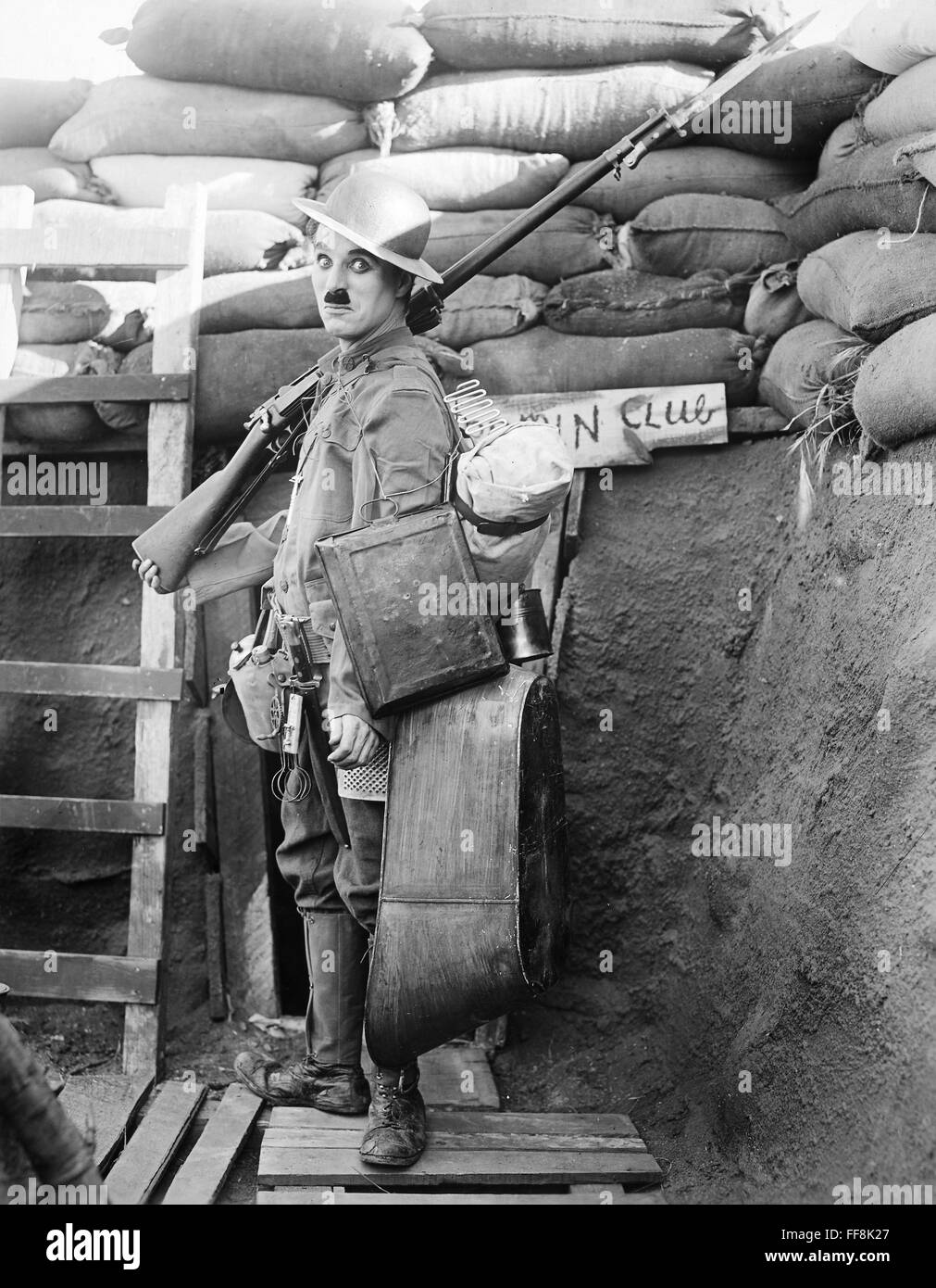 CHAPLIN: SHOULDER ARMS. /nCharlie Chaplin, English actor and comedian ...