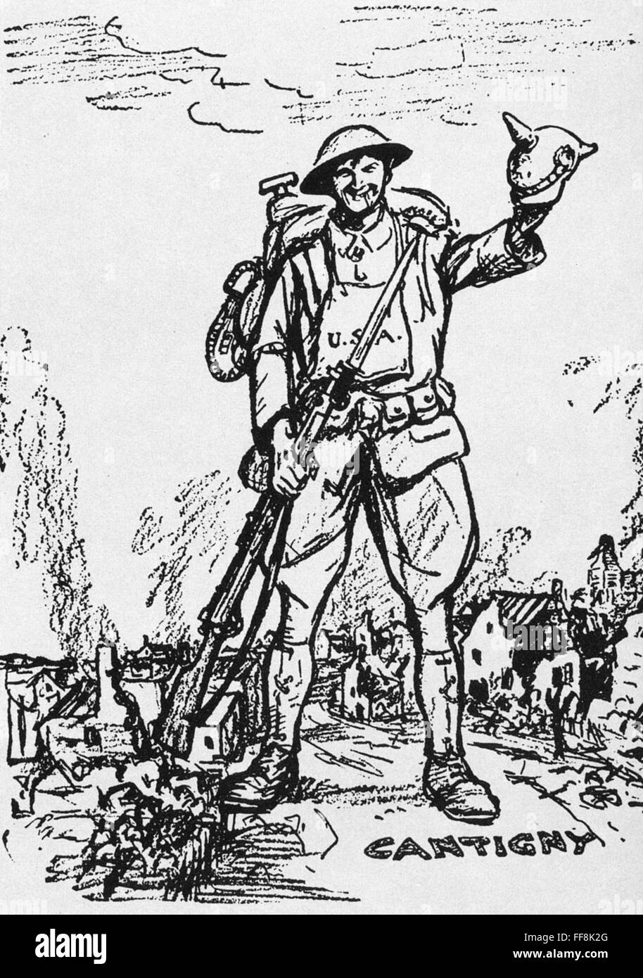 WORLD WAR I: CARTOON, 1918. /nCartoon, 1918, by Rollin Kirby on the ...