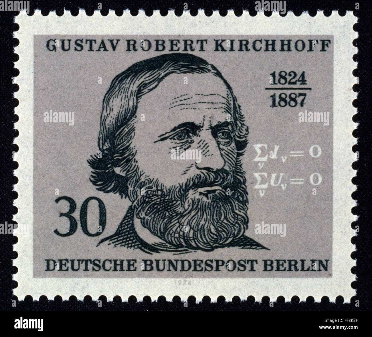 GUSTAV ROBERT KIRCHHOFF /n(1824-1887). German physicist. On a West ...