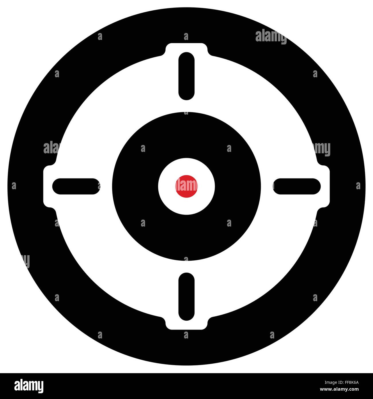 Target mark cross hair reticle isolated hi-res stock photography and images - Alamy