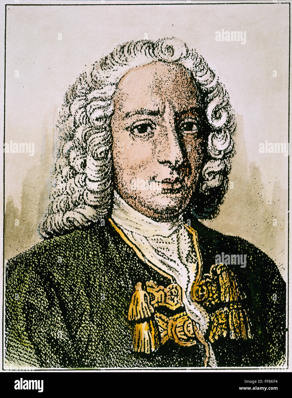 DANIEL BERNOULLI (1700-1782). /nSwiss mathematician. Aquatint after a ...