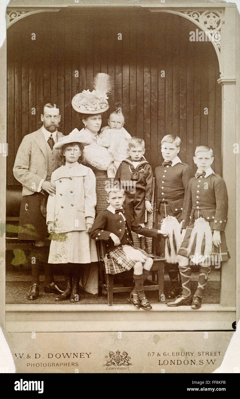 GEORGE V & FAMILY, 1906. /nKing George V of Great Britain, while Duke ...