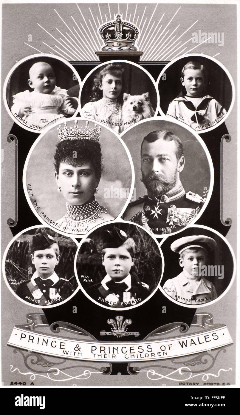 GEORGE V (1865-1936). /nKing of Great Britain, 1910-1936. While Prince ...