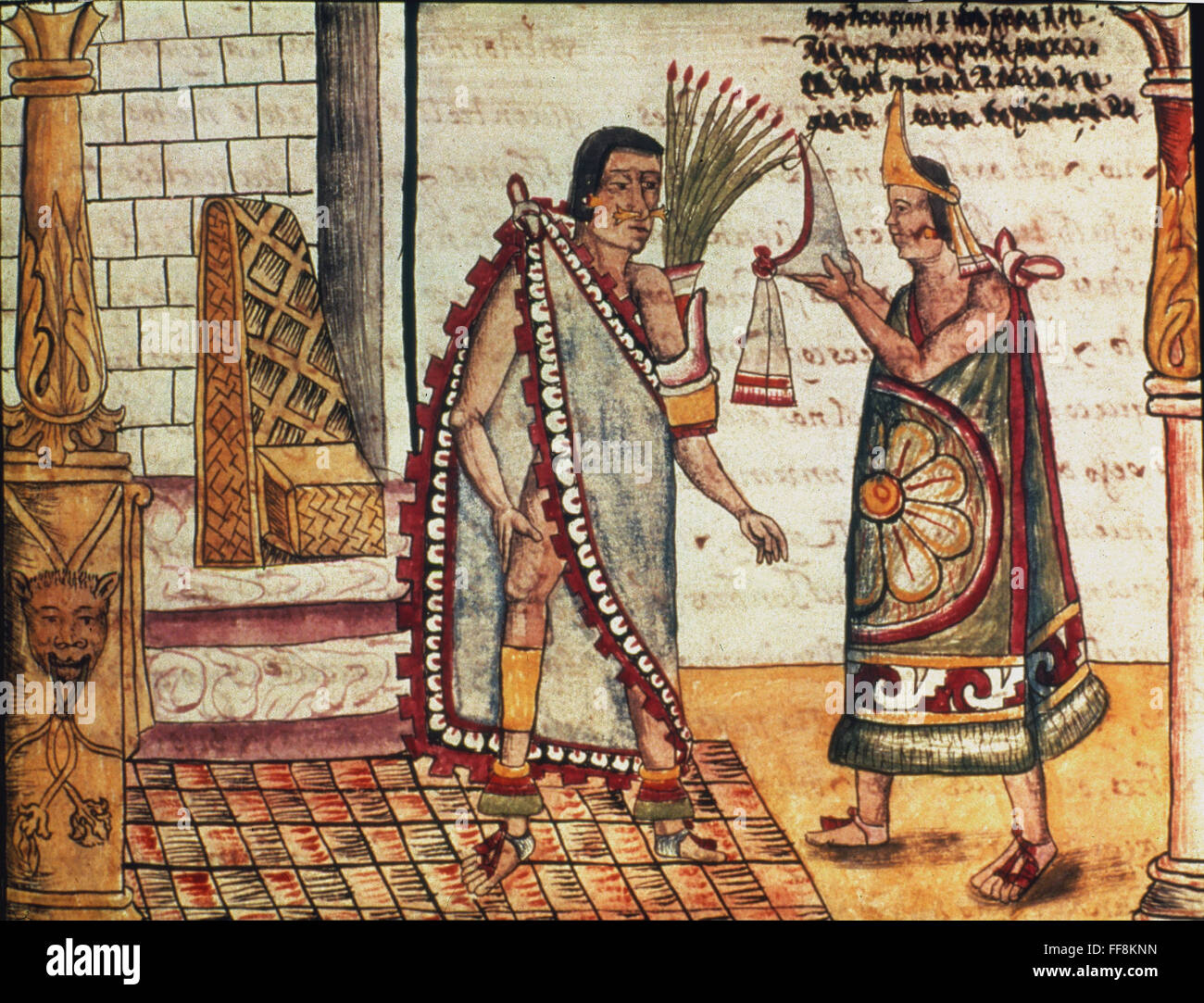 MONTEZUMA II: CORONATION. /nThe coronation of the Aztec emperor ...