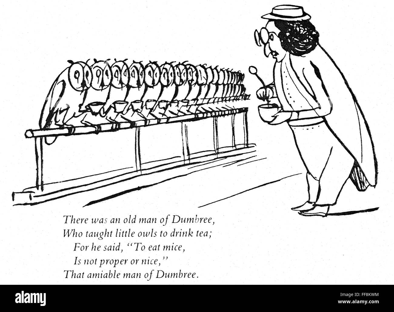 LEAR: LIMERICK AND DRAWING. /nLimerick and drawing by Edward Lear from ...