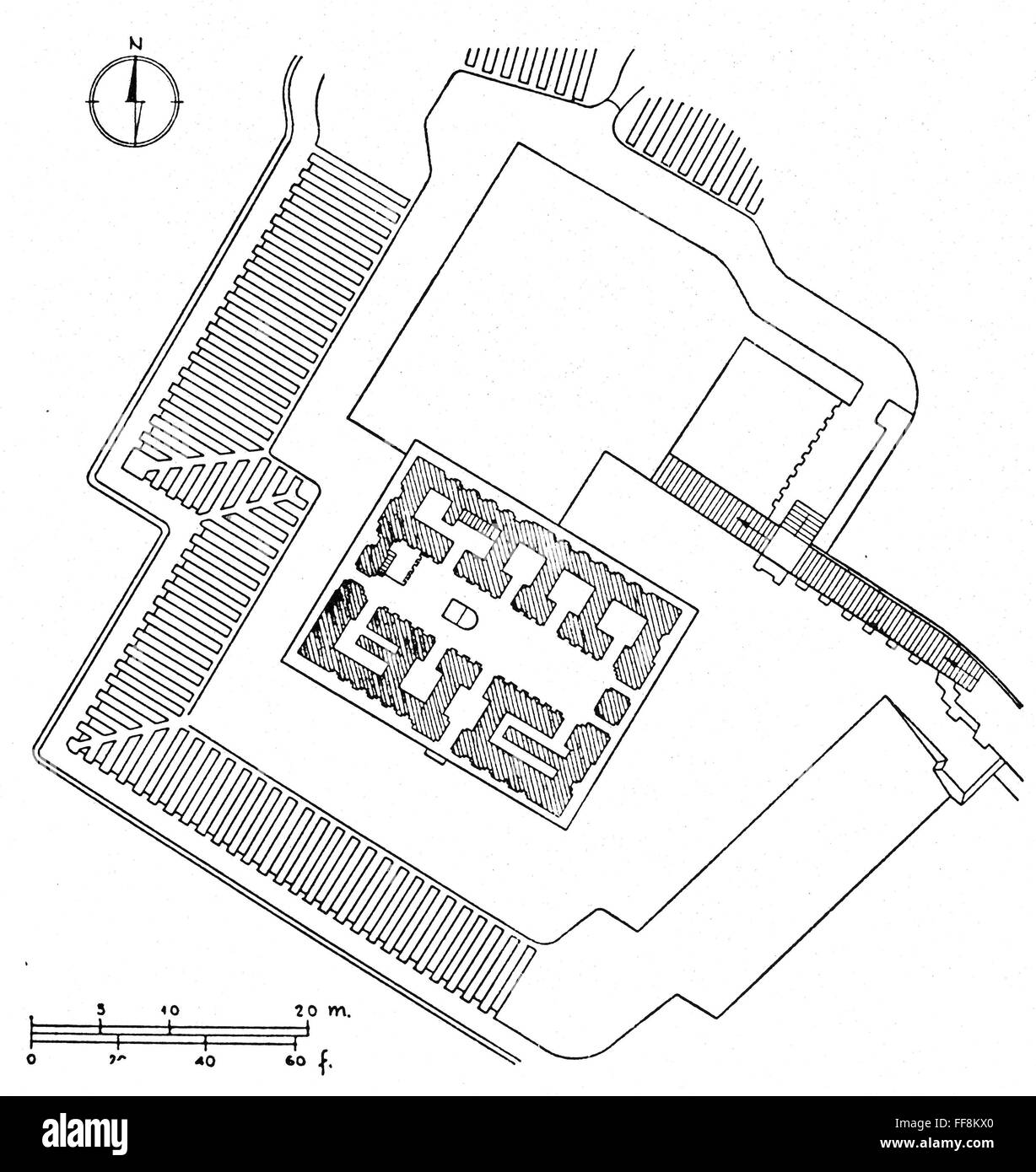 SUMER: WHITE TEMPLE. /nGround plan of the 'White Temple,' also known as ...