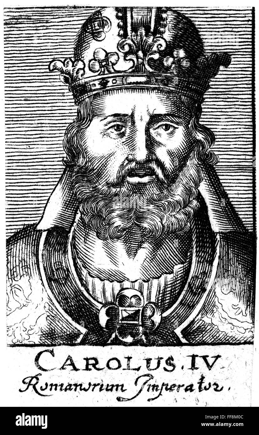 CHARLES IV (1316-1378). /nHoly Roman Emperor, 1355-1378. Copper ...