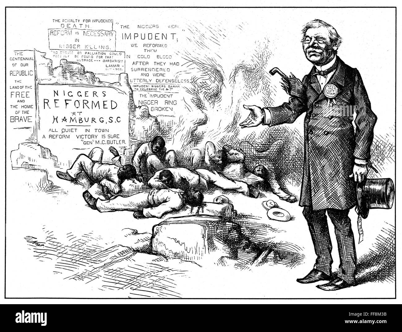 NAST: TILDEN CARTOON, 1876./nAn 1876 cartoon by Thomas Nast showing ...