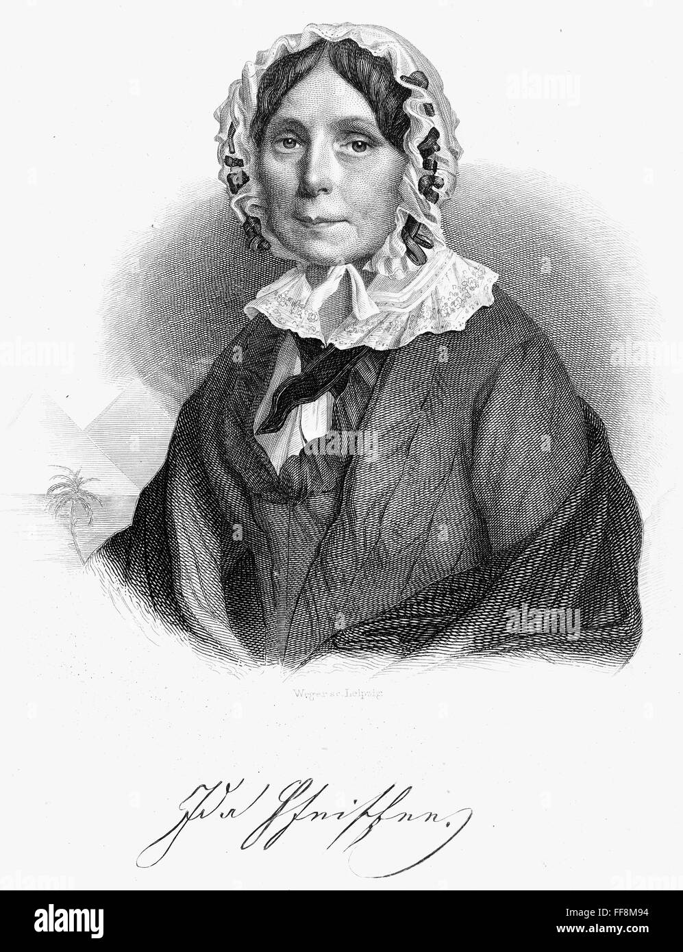 IDA LAURA PFEIFFER /n(1797-1858). NΘe Reyer. Austrian traveler. Steel ...