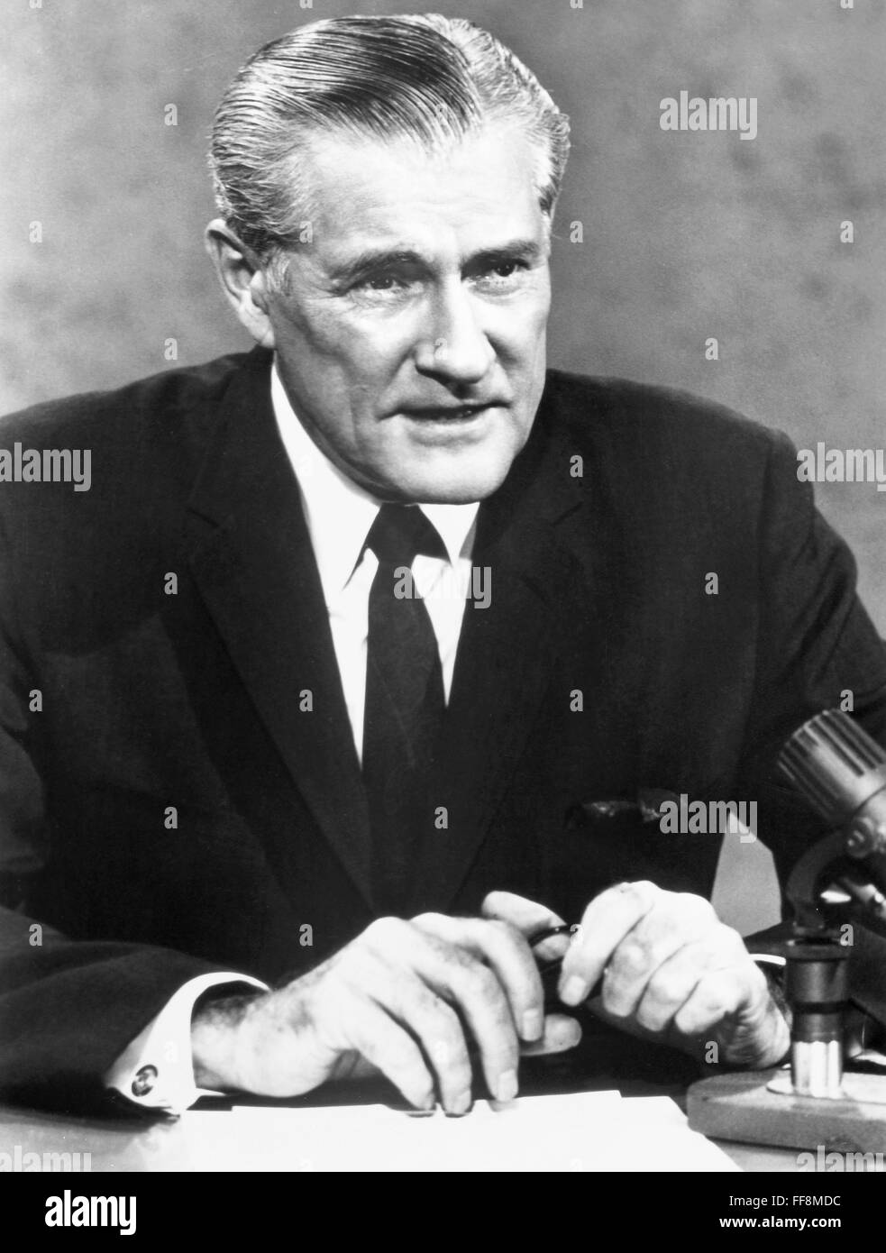 ERIC SEVAREID (1912-1992). /nAmerican journalist. Photographed in 1974 ...
