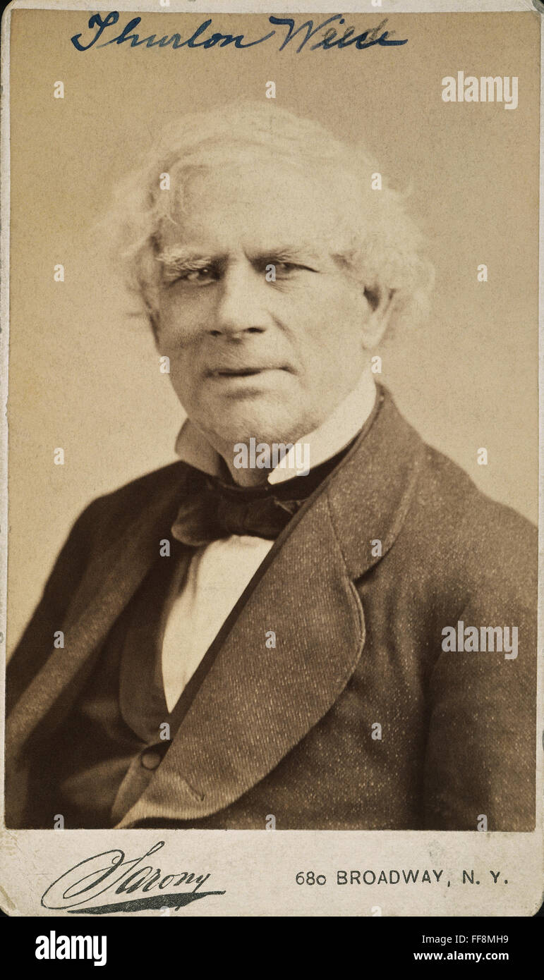 THURLOW WEED (1797-1882). /nAmerican journalist and politician ...