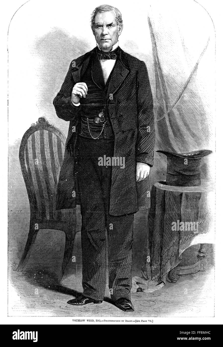 THURLOW WEED (1797-1882). /nAmerican journalist and politician ...