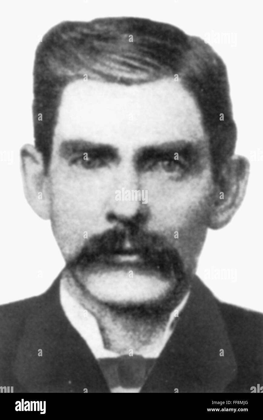 'DOC' HOLLIDAY (1850-1885). /nAmerican dentist and gunfighter Stock ...