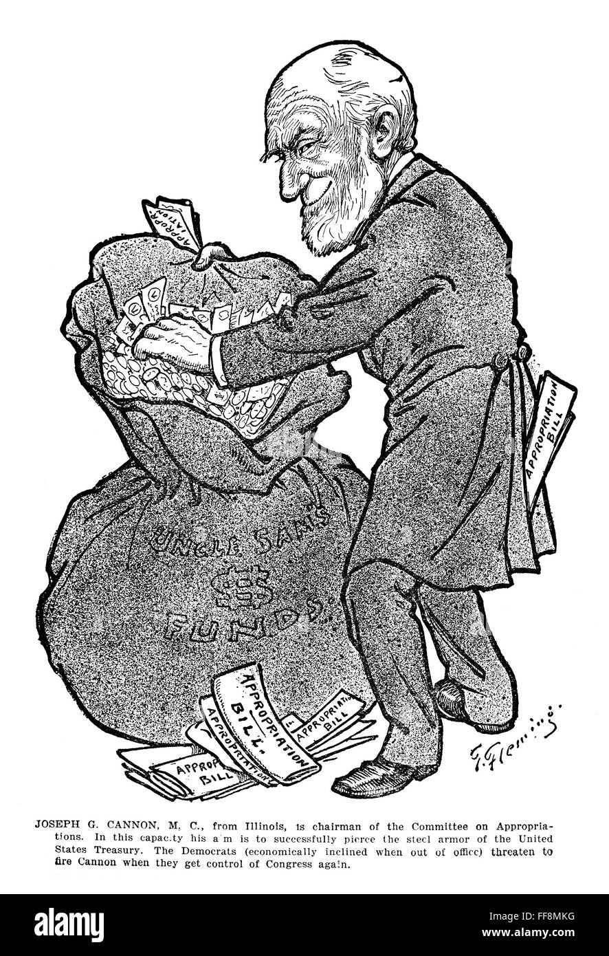 JOSEPH G. CANNON (1836-1926). /nAmerican political leader. Caricature ...