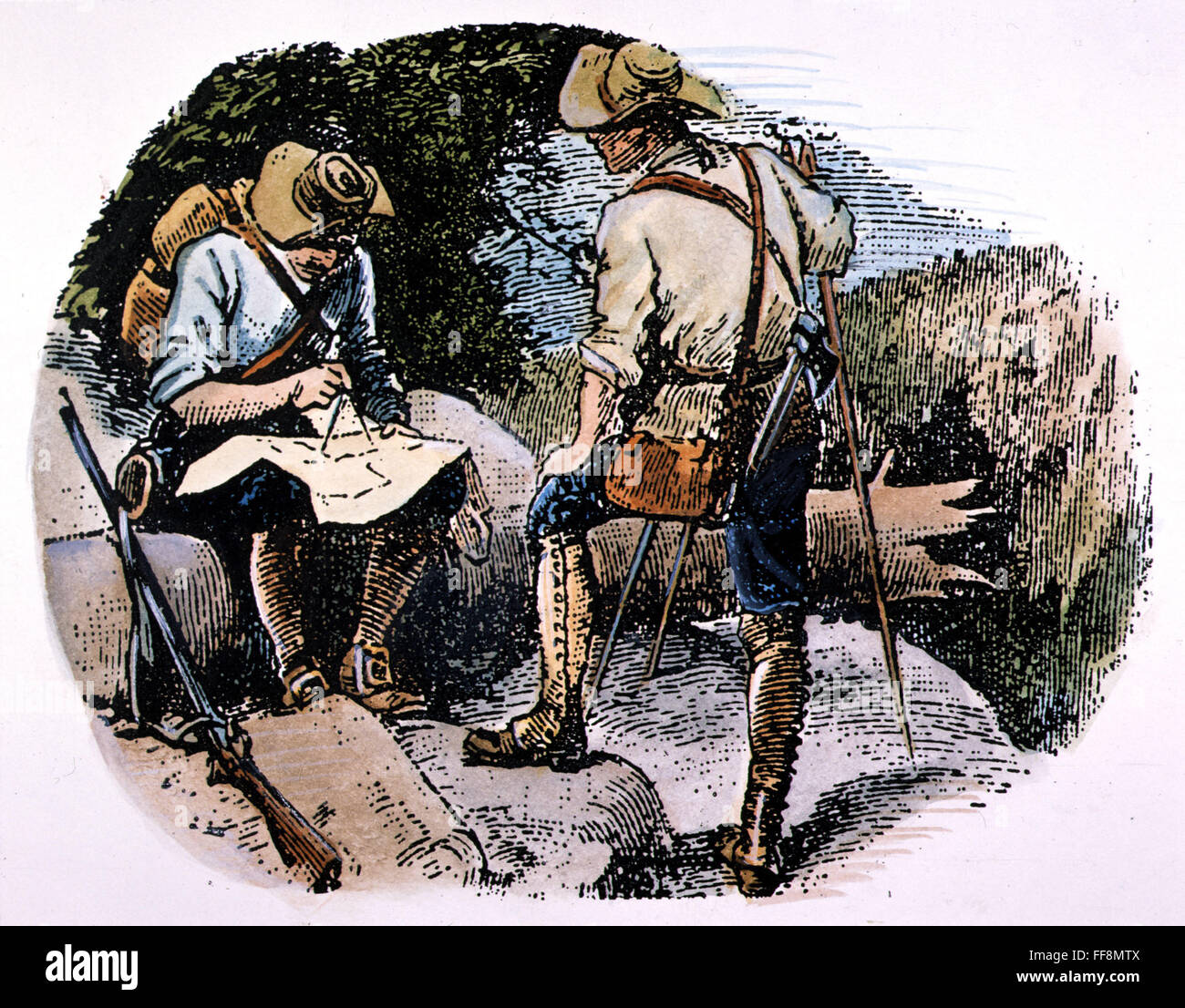 MASON AND DIXON./nThe English team of Charles Mason and Jeremiah Dixon ...