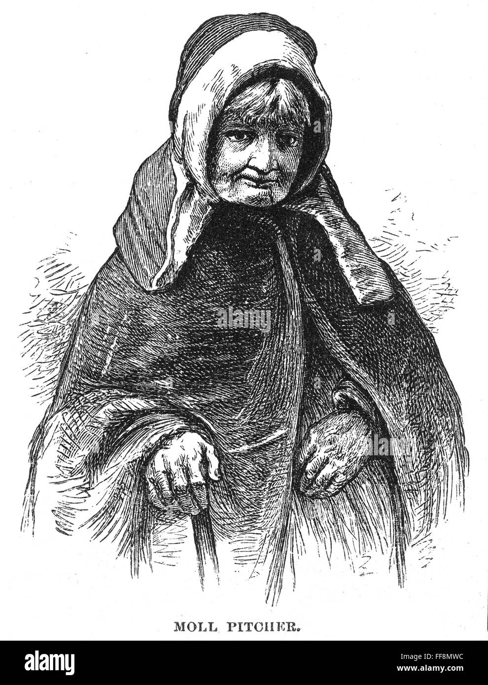 MARY PITCHER (1743-1813). /nMary 'Moll' Pitcher, nee Dimond. American ...