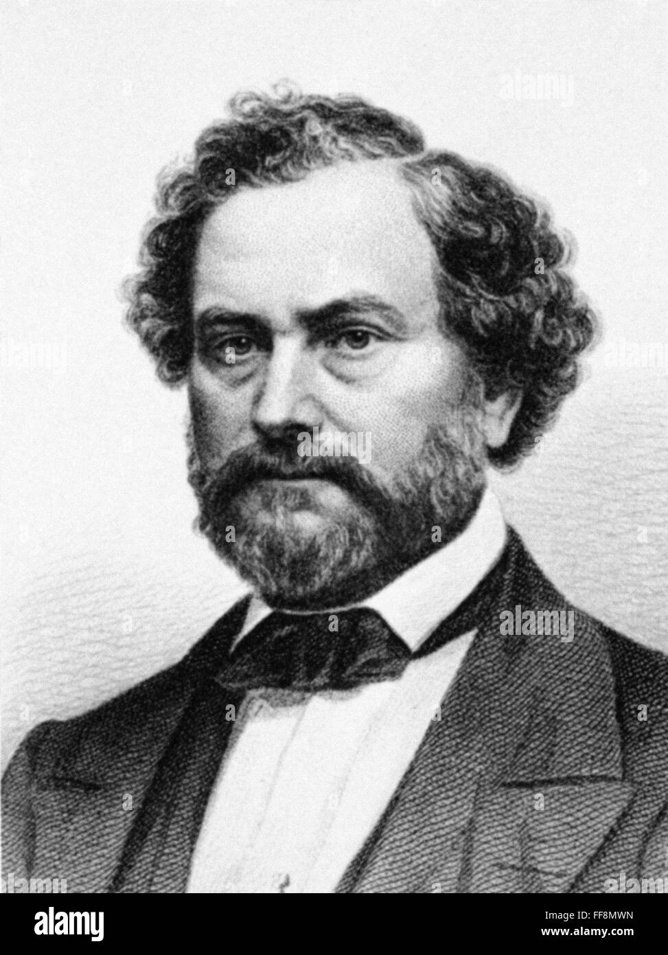 SAMUEL COLT (1814-1862). /nAmerican inventor. Steel engraving, American ...