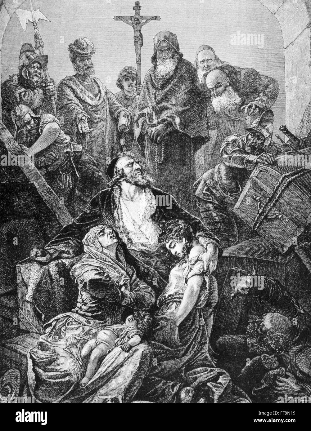 EXPULSION OF JEWS, 1492. /nThe expulsion of Jews from Spain in 1492 by ...