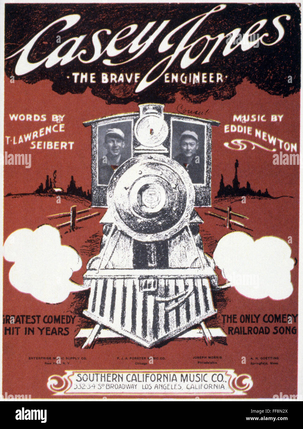 CASEY JONES (1853-1900). /nOrig. John Luther Jones. American railroad ...