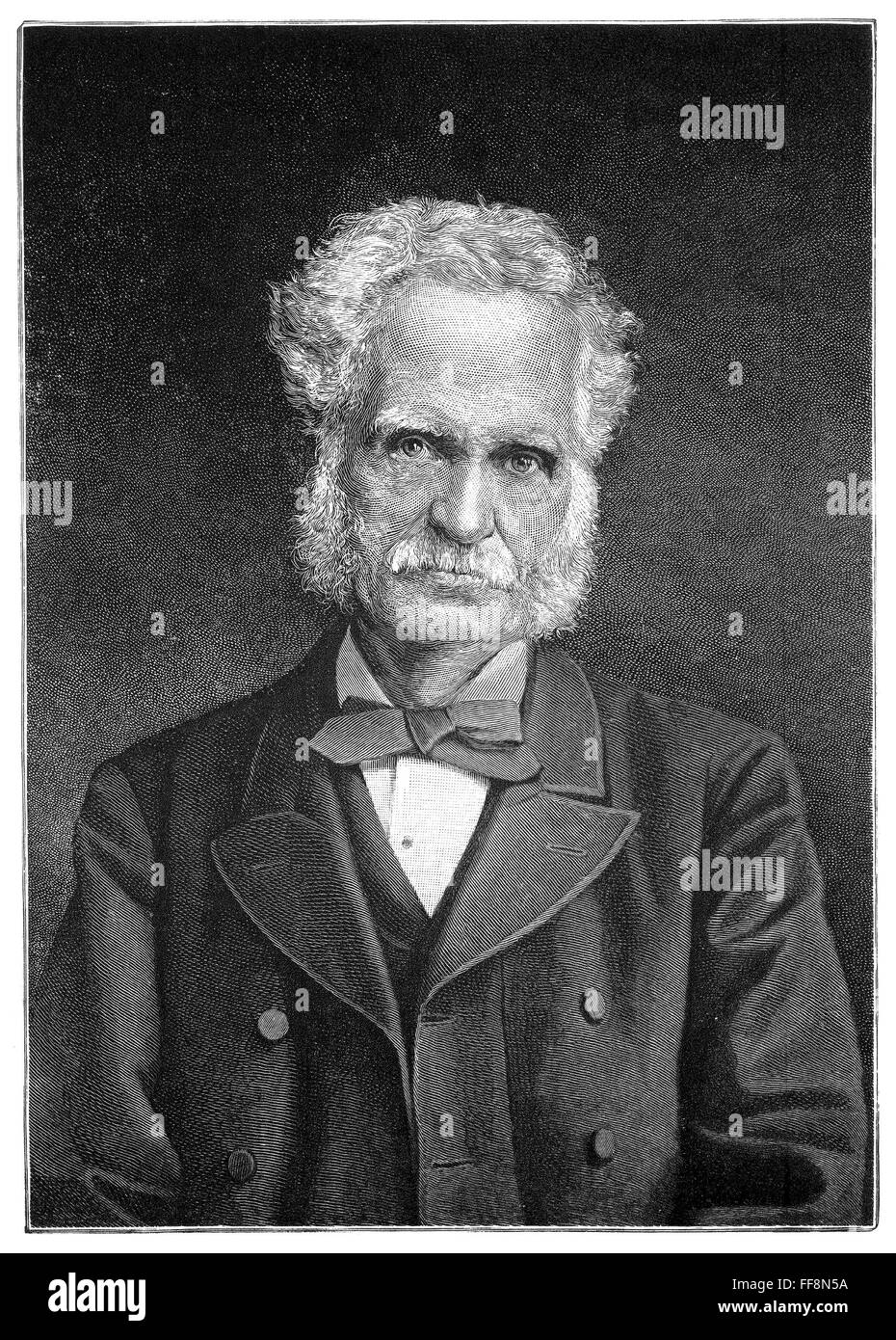 HENRY WALTER BATES/n(1825-1892). English naturalist. Wood engraving ...