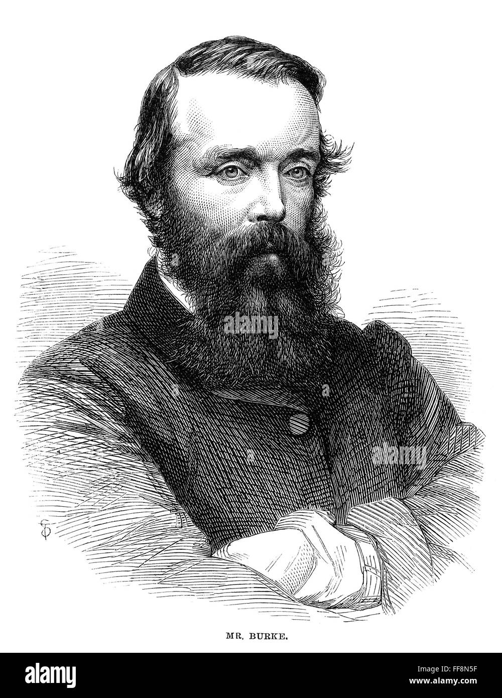 ROBERT O'HARA BURKE /n(1820-1861). Irish explorer in Australia. Wood ...