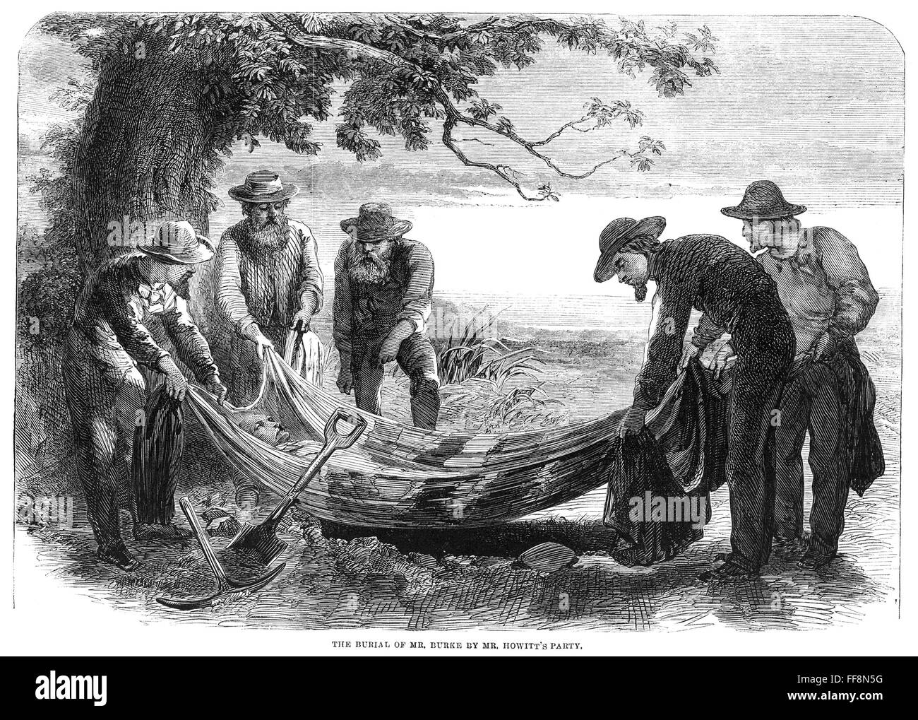 ROBERT O'HARA BURKE /n(1820-1861). Irish explorer in Australia. Burke's ...