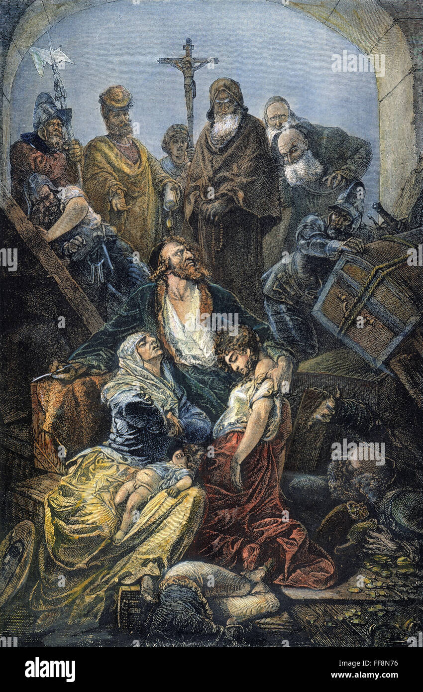 EXPULSION OF JEWS /nfrom Spain in 1492, by order of King Ferdinand and ...