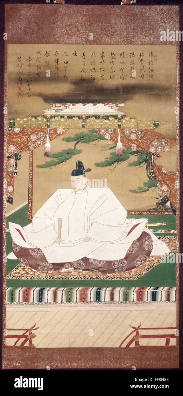 TOYOTOMI HIDEYOSHI /n(1536-1598). Japanese warrior and dictator. Color ...
