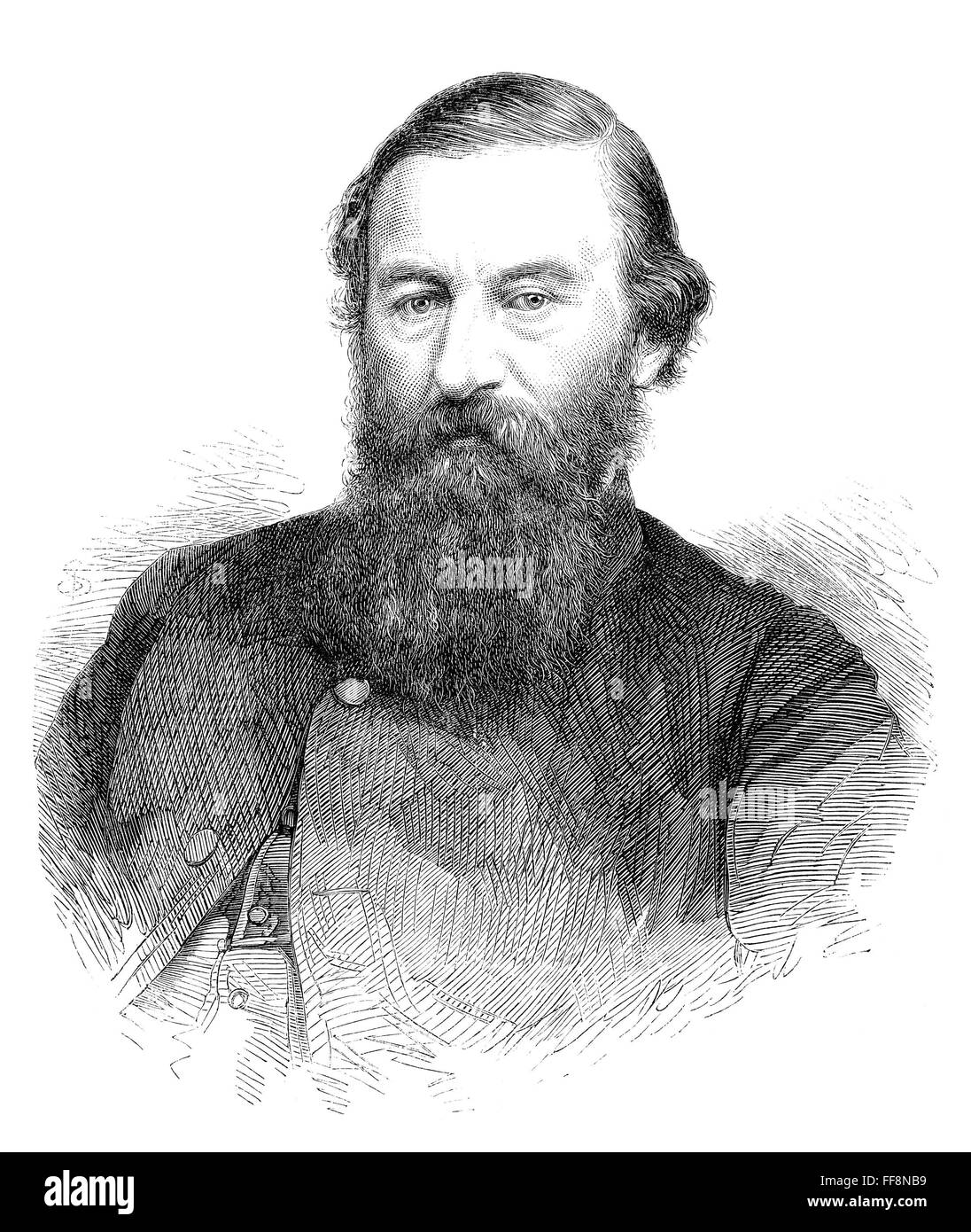 SAMUEL WHITE BAKER /n(1821-1893). English explorer. Wood engraving ...
