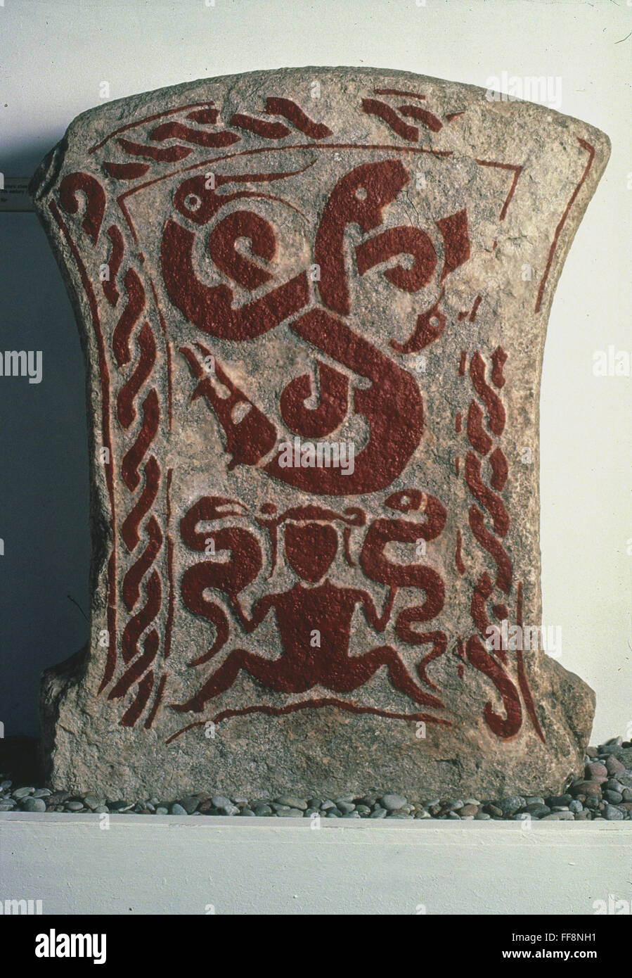 RUNIC STONE. /nSweden, 5th-7th century A.D Stock Photo - Alamy