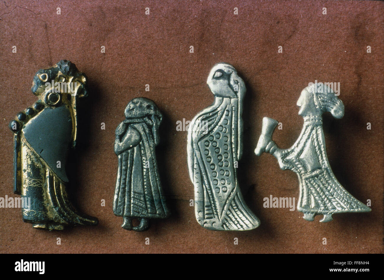 VIKING: SILVER FIGURES/n9th-10th century, Sweden Stock Photo - Alamy