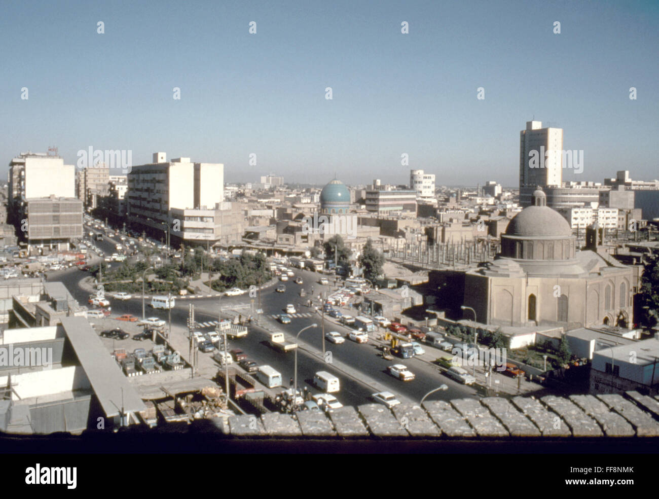 IRAQ: BAGHDAD. /nView of Baghdad from the top of the minaret of the ...