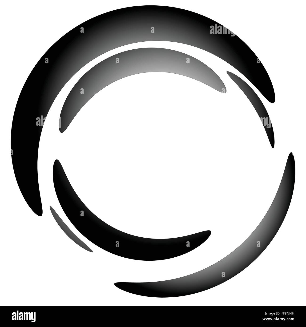 Abstract circular blob element with gradient fill Stock Vector Image ...